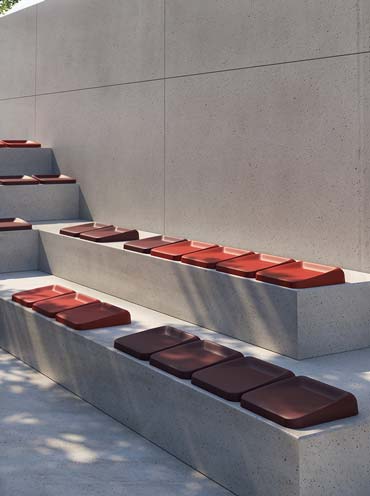 Boln multi-functional seats: simple, minimal and almost schematic