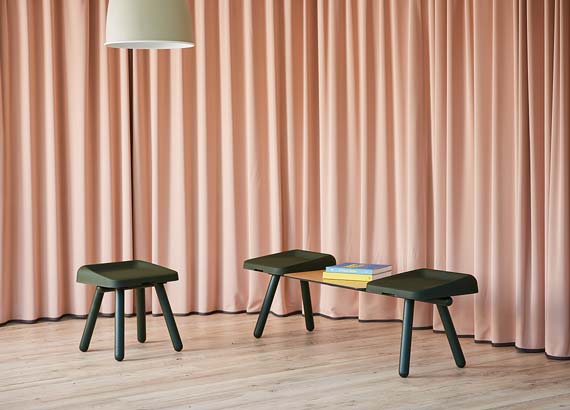 Boln multi-functional seats: simple, minimal and almost schematic