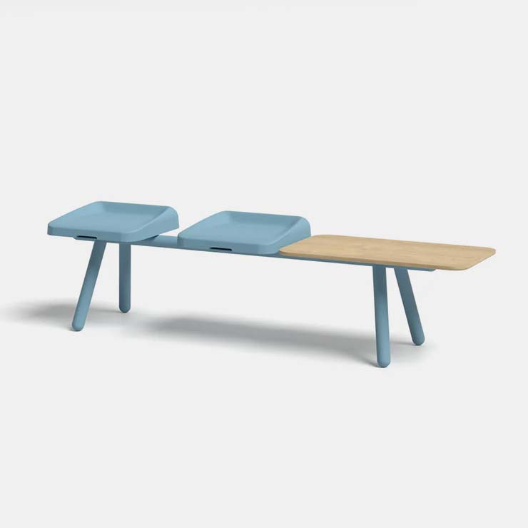 Boln multi-functional seats: simple, minimal and almost schematic