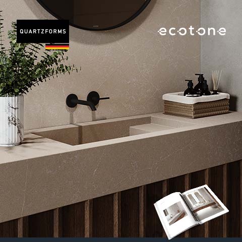 Ecotone mineral surfaces by Quartzforms to dress your environments ...