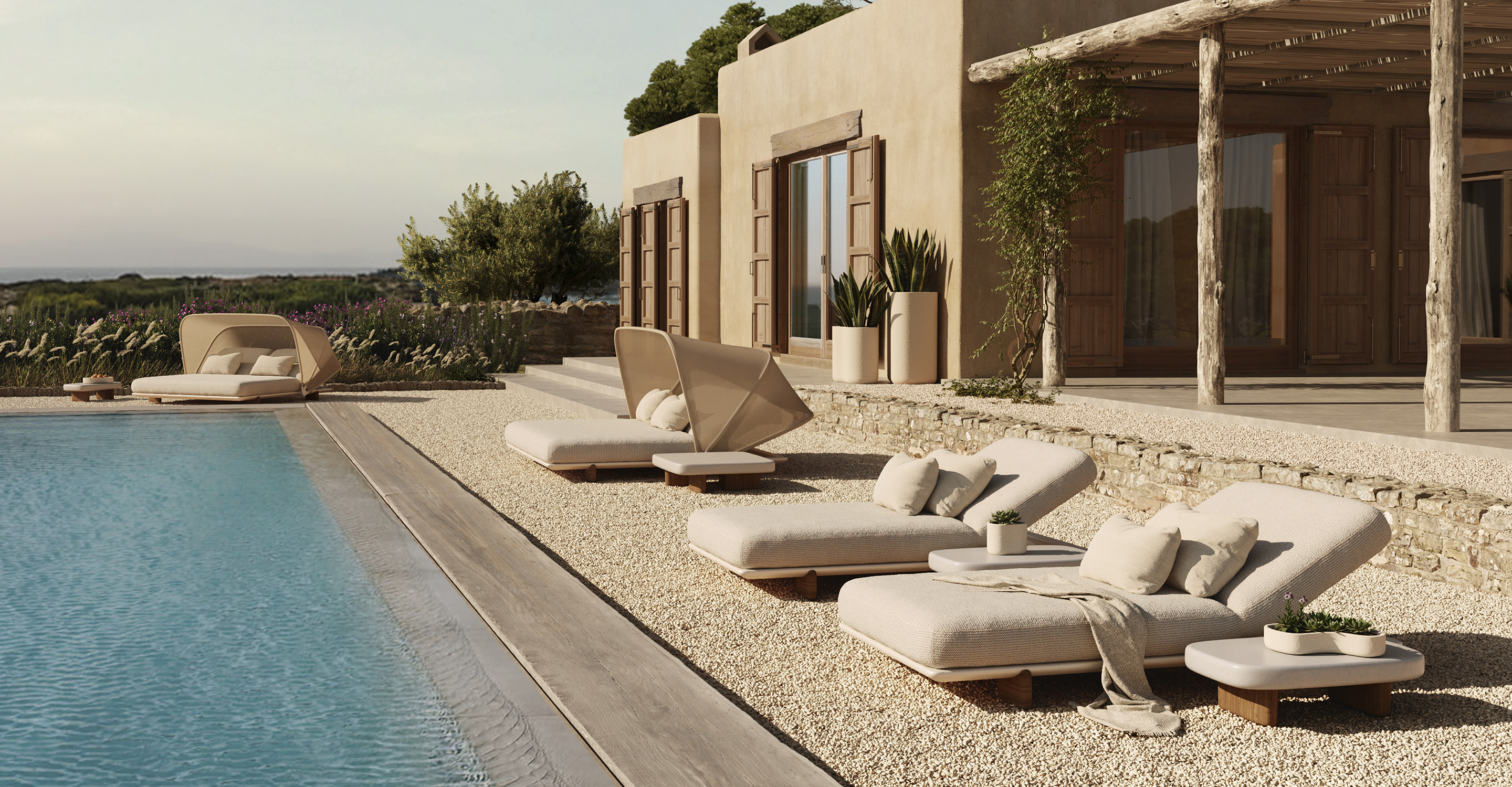 Vondom outdoor Milos collection: inspired by rounded rocks of the ...