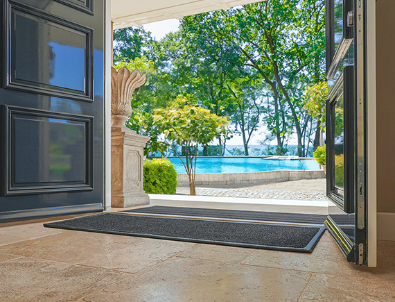 Entrance Elegance with luxury mats and brooms by RiZZ Design