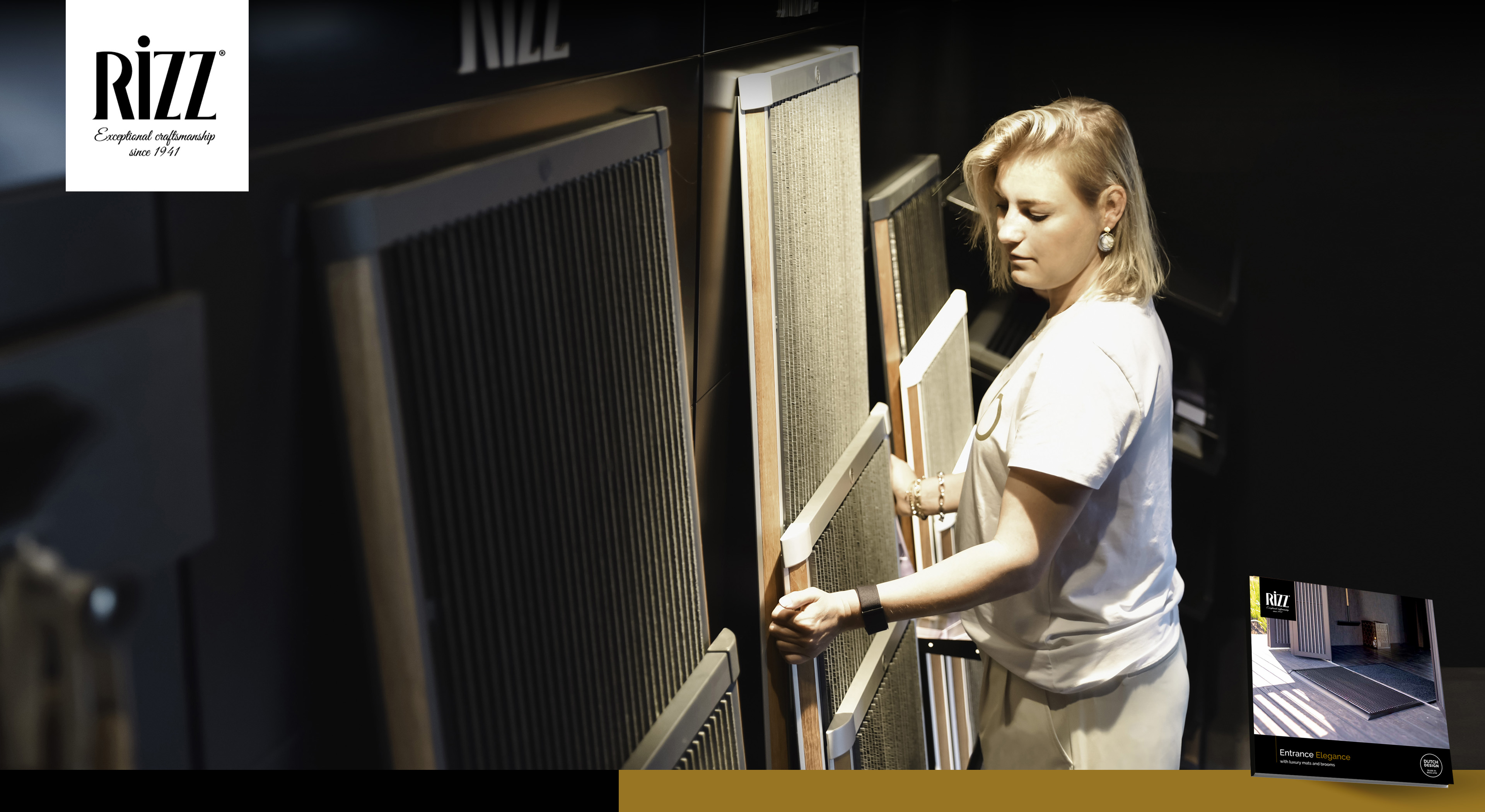 Entrance Elegance with luxury mats and brooms by RiZZ Design