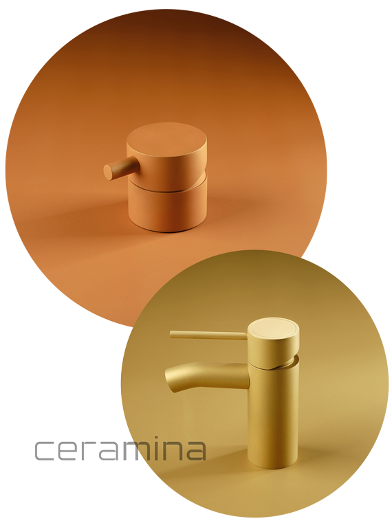 CeraMINA, a palette of ceramic colours with pearly shades for the bath ...