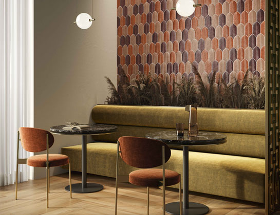 Italian handmade ceramic wall tiles: Acquariodue Metamorphosis