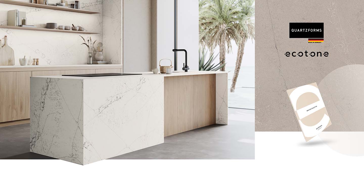 Nouvelle génération de tranches avec des composants recyclés: Découvrez Ecotone by Quartzforms
