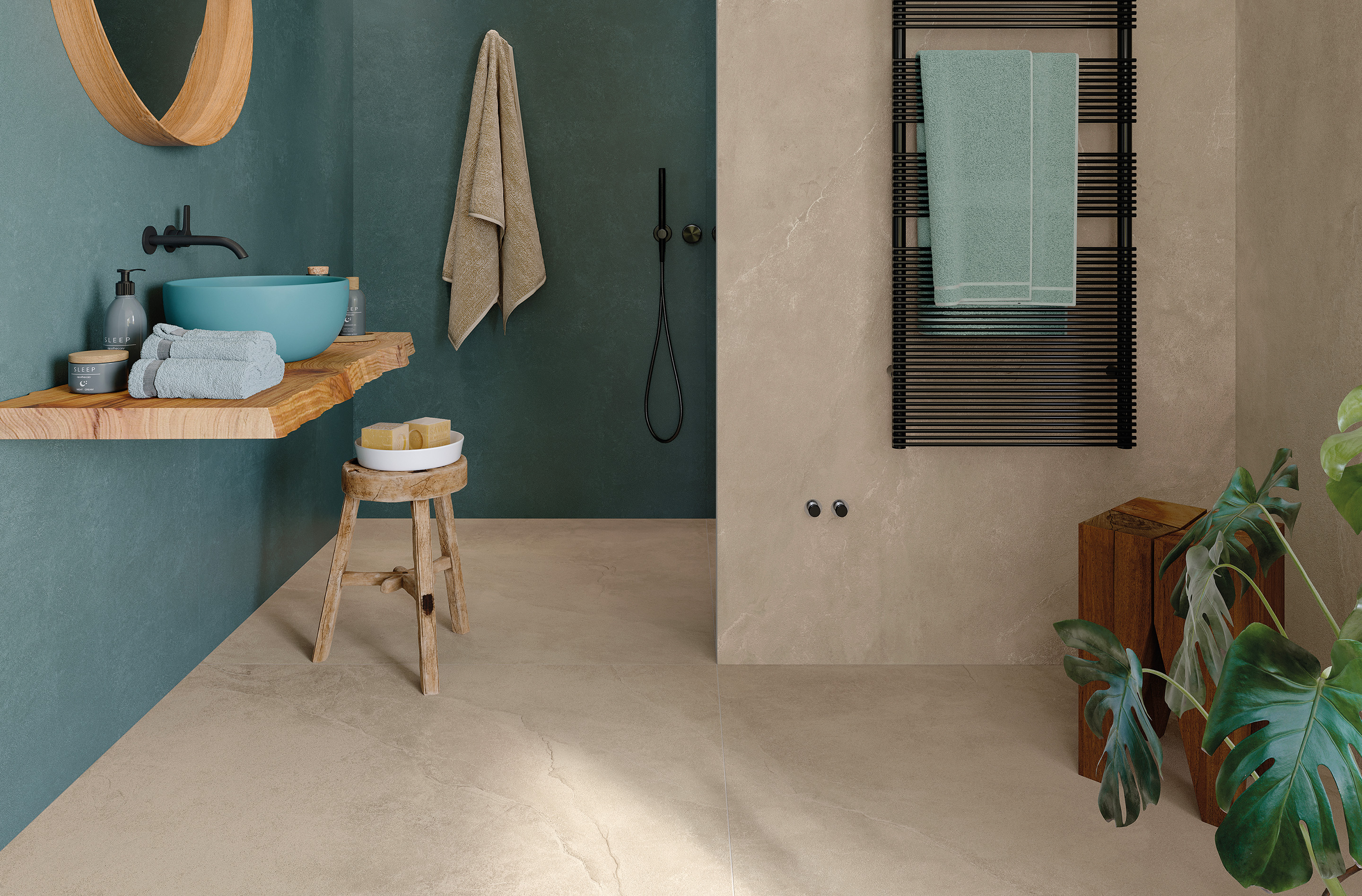 Azuma Rock stone-effect porcelain stoneware by Imola: a balance between ...