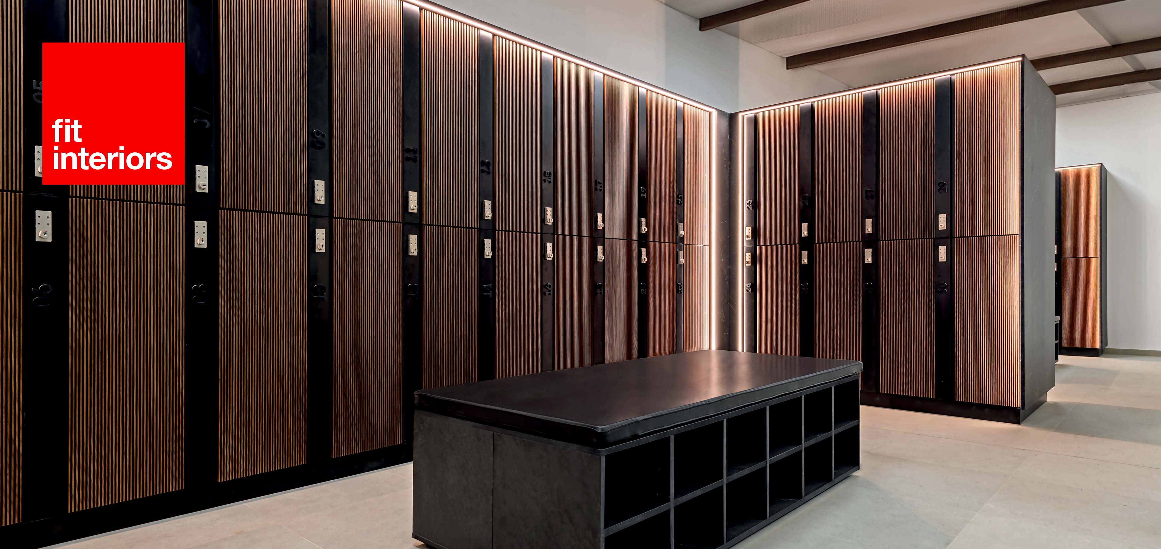 Futura Wood, the wooden and aluminum lockers line: aesthetic balance ...
