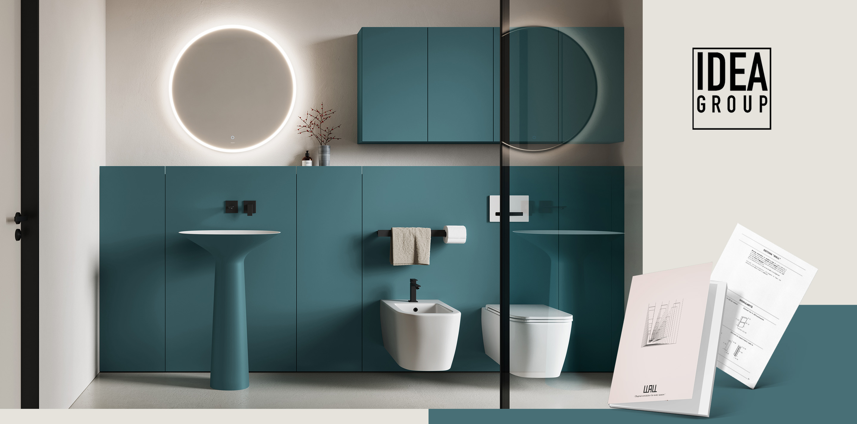 Ideagroup, Wall boiserie system: a bathroom furnishing solution that ...