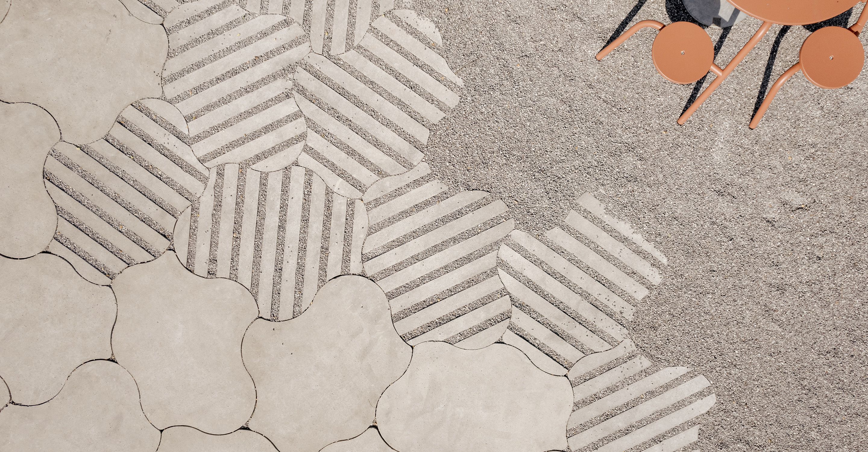 Permeable grass pavers with organic shapes for creative outdoor spaces ...