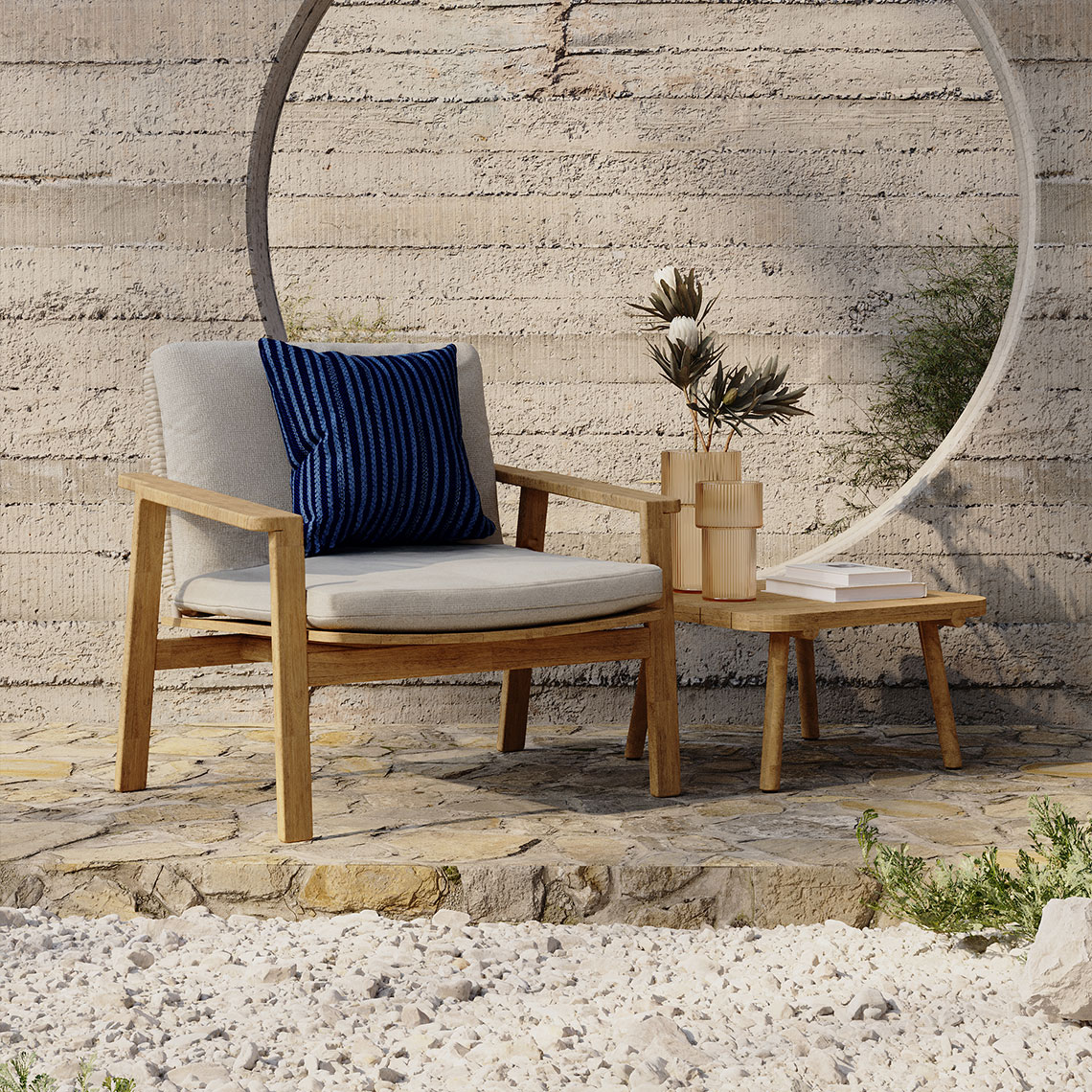YAAZ, DENK outdoor collection: seats with generous volumes and large ...