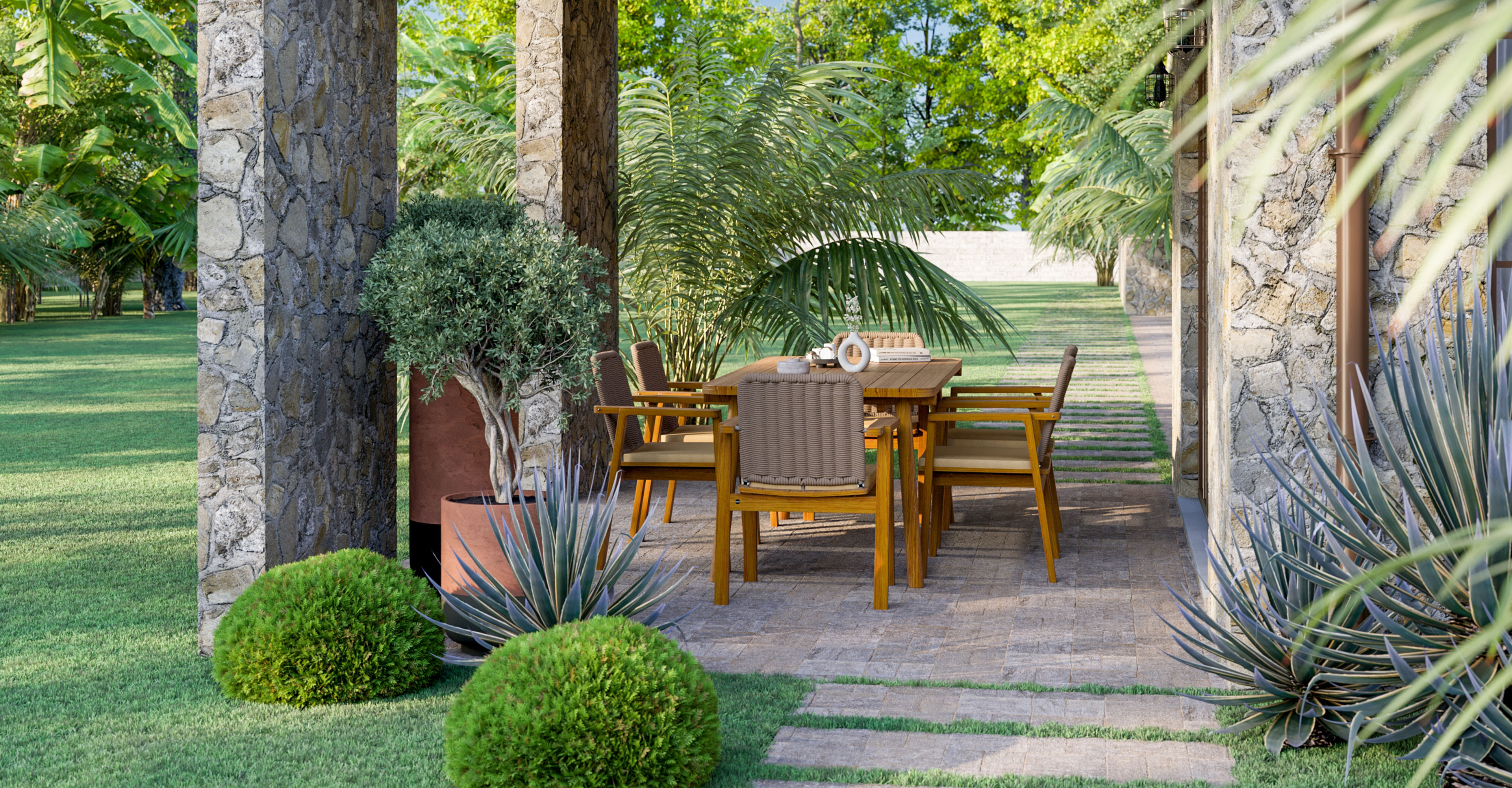 YAAZ, DENK outdoor collection: seats with generous volumes and large ...