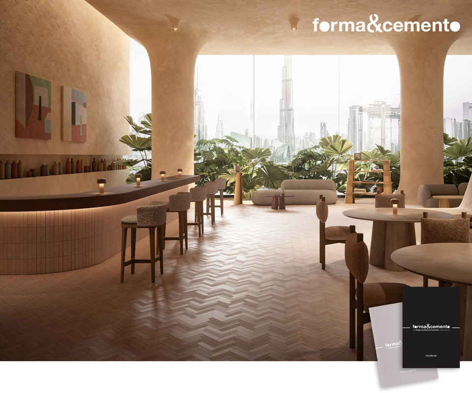 Forma&Cemento: furniture and claddings Made in Italy around the world