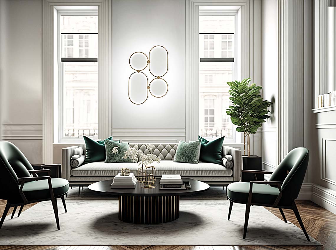 Icone lighting: geometric shapes and finishes to suit any context