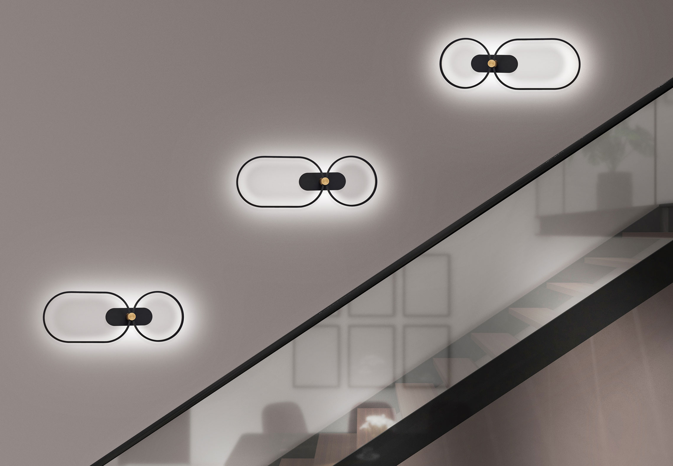 Icone lighting: geometric shapes and finishes to suit any context