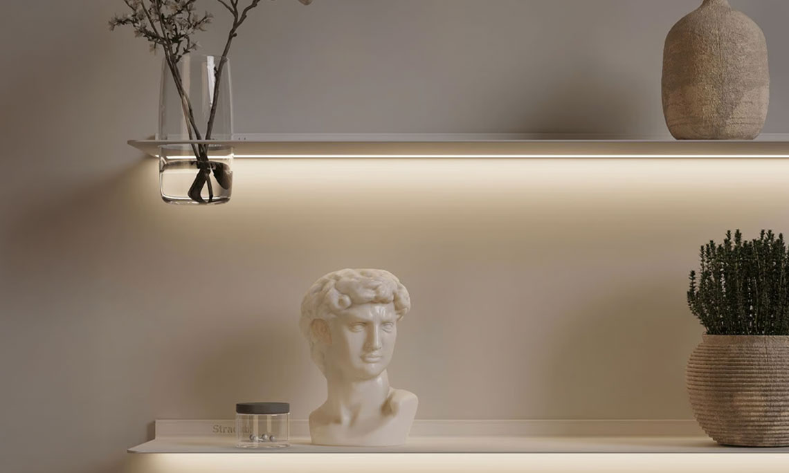 Unique custom durable floating wall shelves, discover Strackk