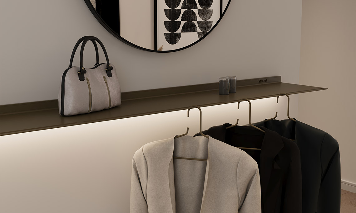 Unique custom durable floating wall shelves, discover Strackk