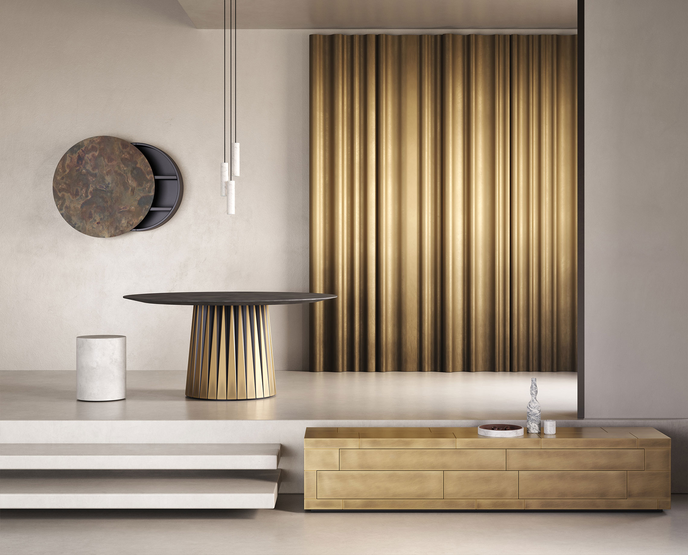 De Castelli: three-dimensional cladding and modular metal furnishings