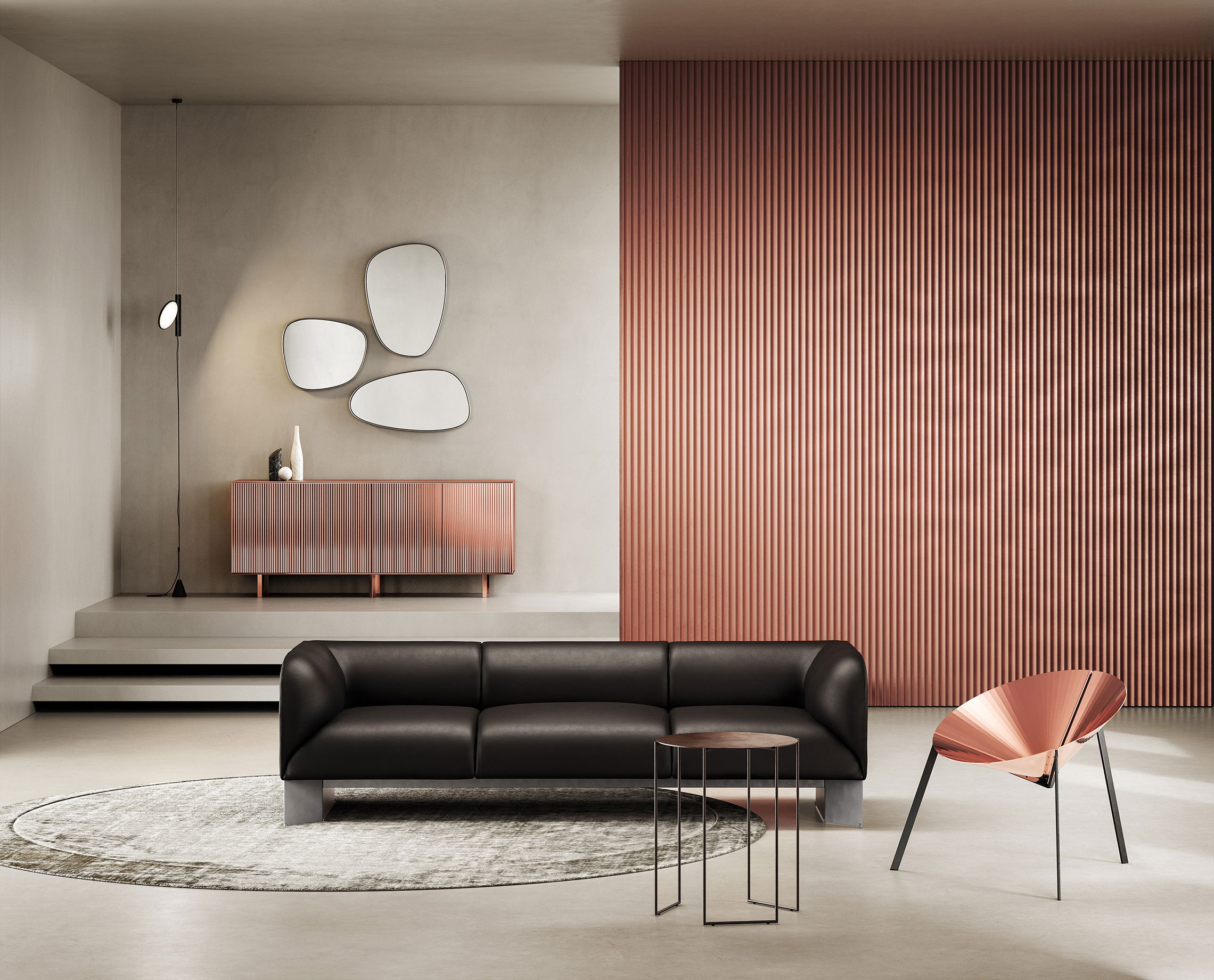 De Castelli: three-dimensional cladding and modular metal furnishings