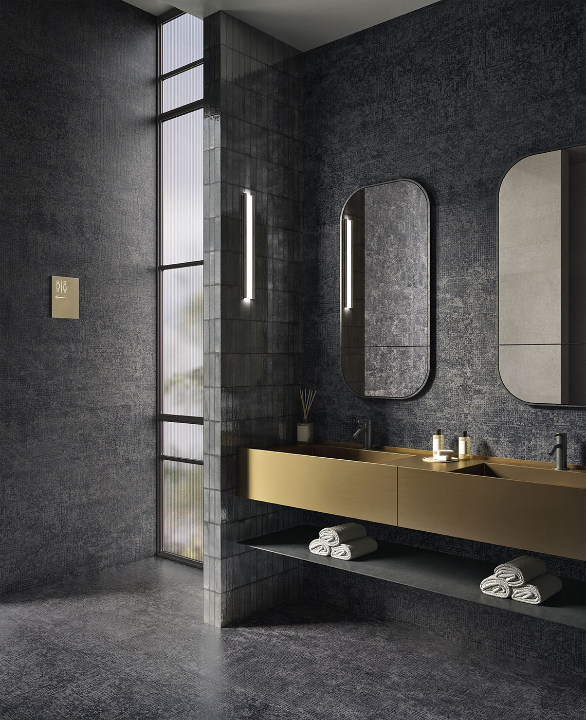 Cement-effect stoneware inspired by mosaics: Novart by Ceramica Sant ...