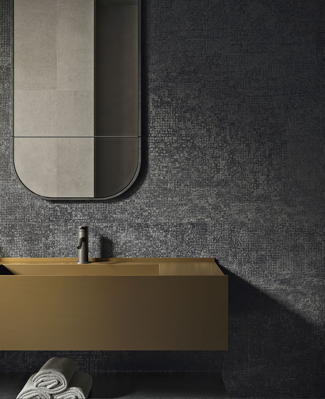 Cement-effect stoneware inspired by mosaics: Novart by Ceramica Sant ...