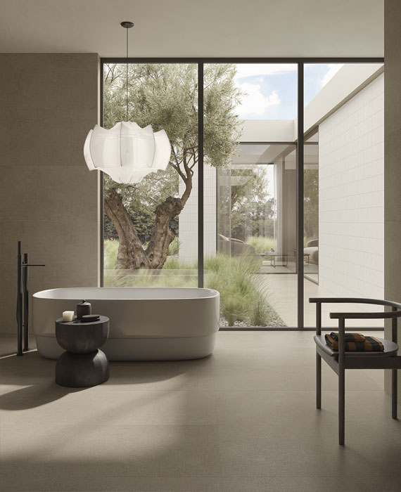 Cement-effect stoneware inspired by mosaics: Novart by Ceramica Sant ...