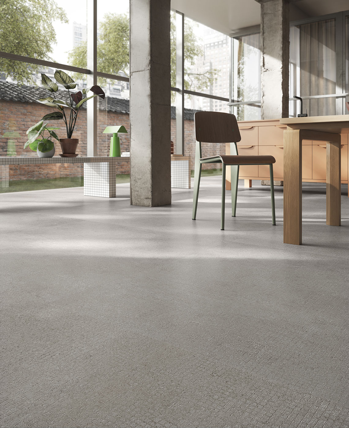 Cement-effect stoneware inspired by mosaics: Novart by Ceramica Sant ...