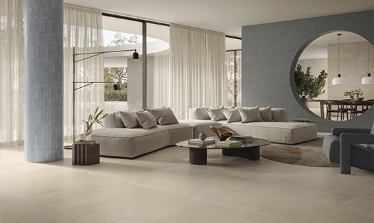 Cement-effect stoneware inspired by mosaics: Novart by Ceramica Sant ...