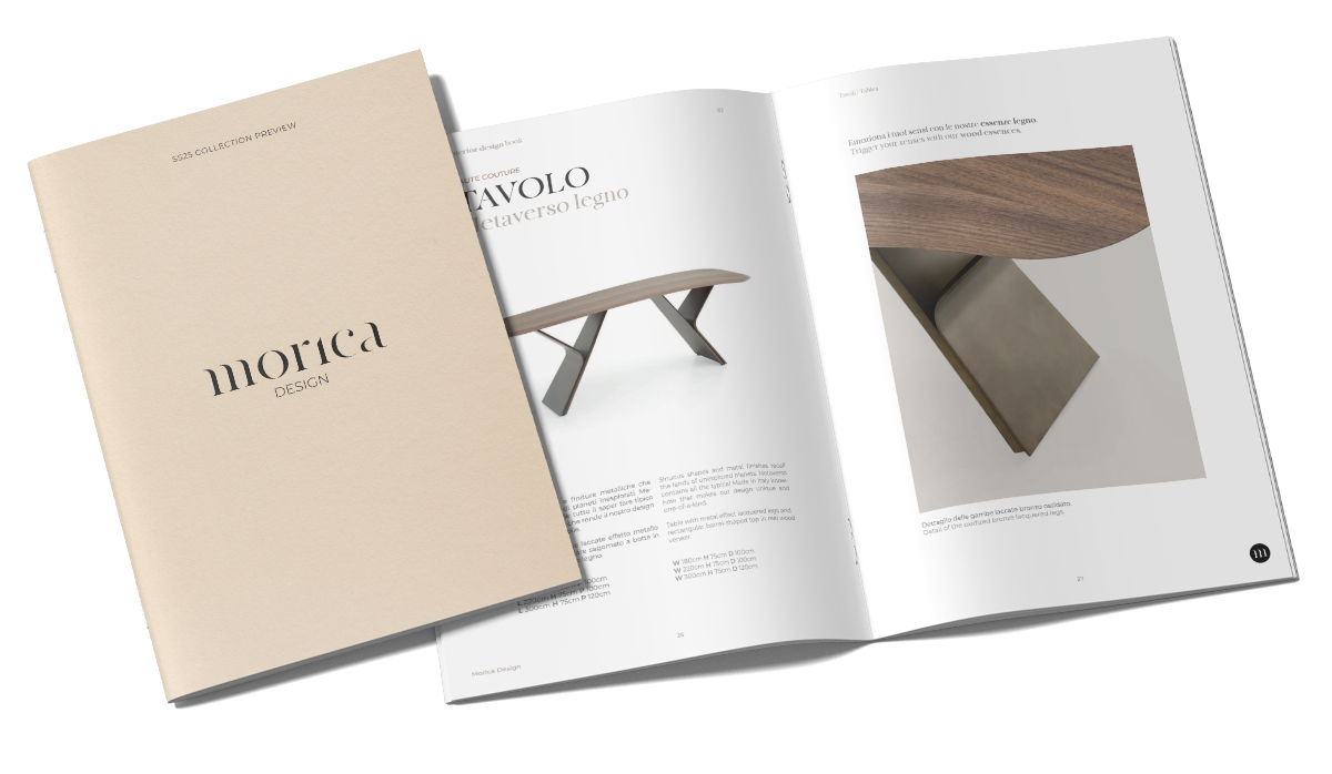 Tables and sideboards by Morica Design: the new dining room proposals