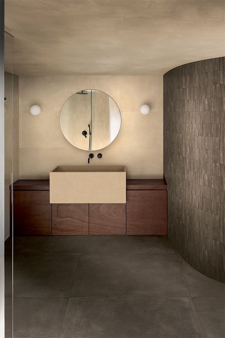 SensiTerre Surfaces by Florim: warm and earthy colours