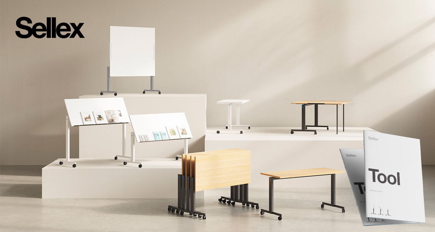 TOOL Table: folding and multifunctional 4-in-1 table by Sellex