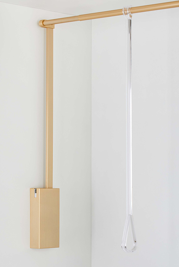 Servetto 3T pull down wardrobe lift with soft close