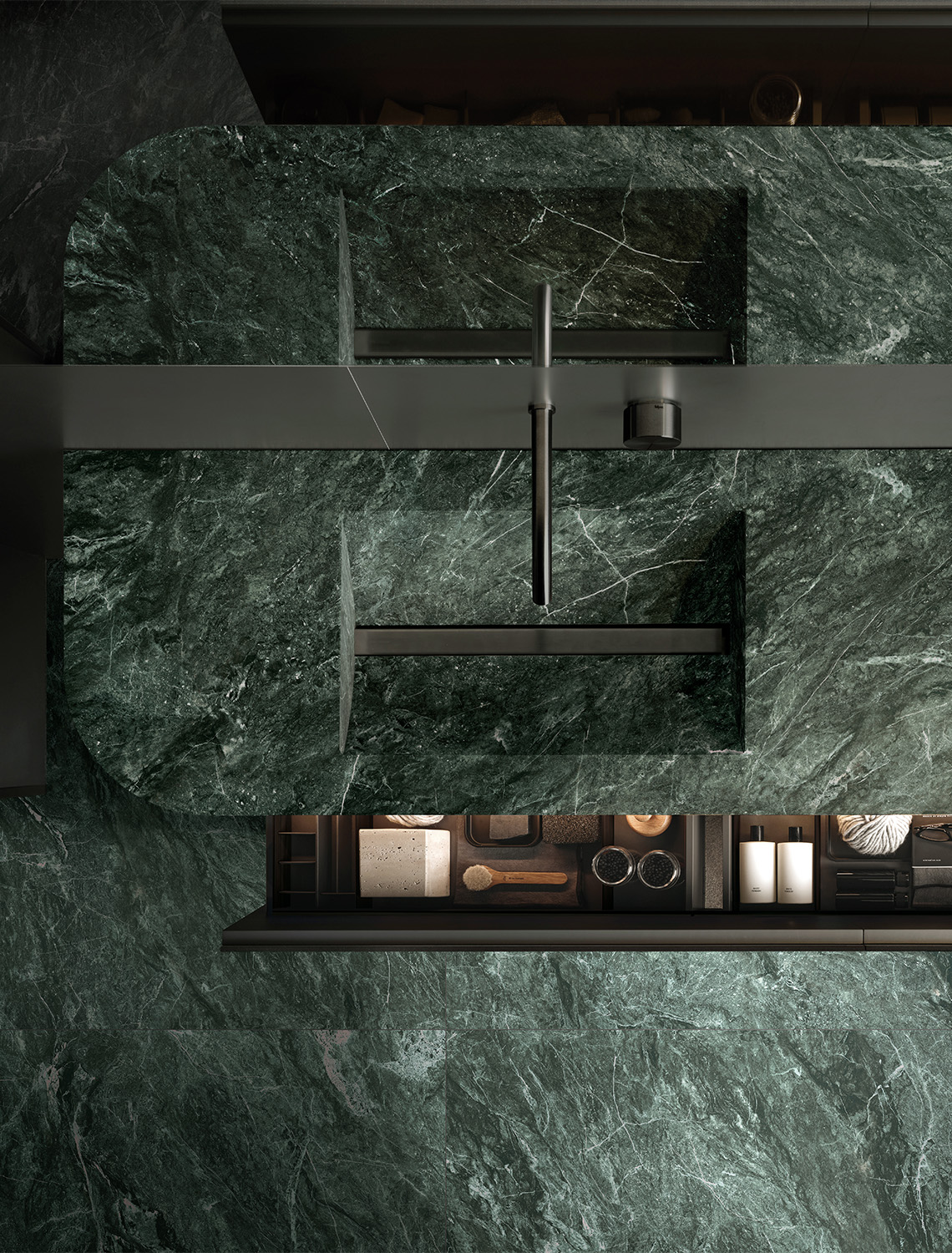 Wood and stoneware bathroom system: introducing Elitique, an exclusive ...
