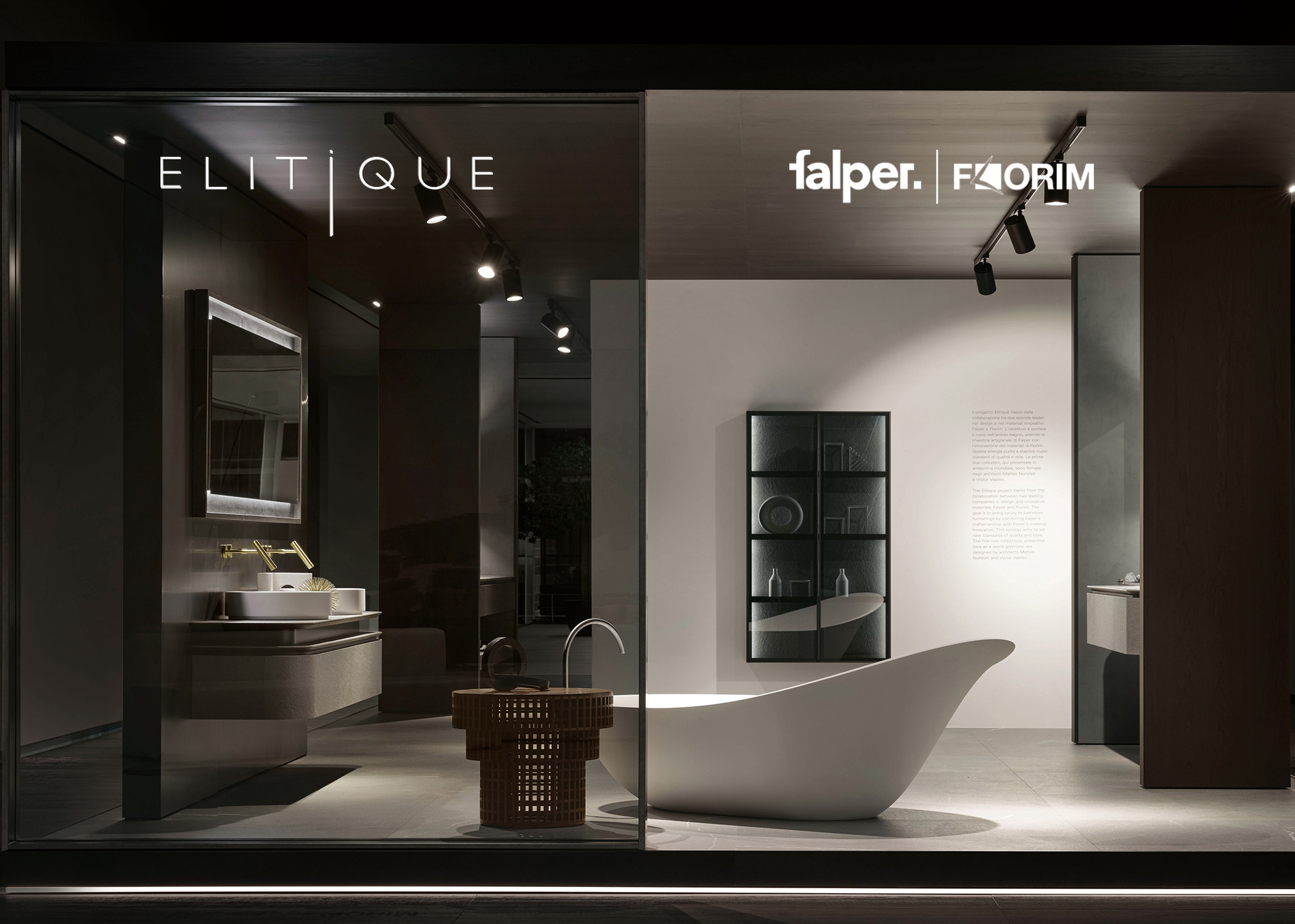 Wood and stoneware bathroom system: introducing Elitique, an exclusive ...