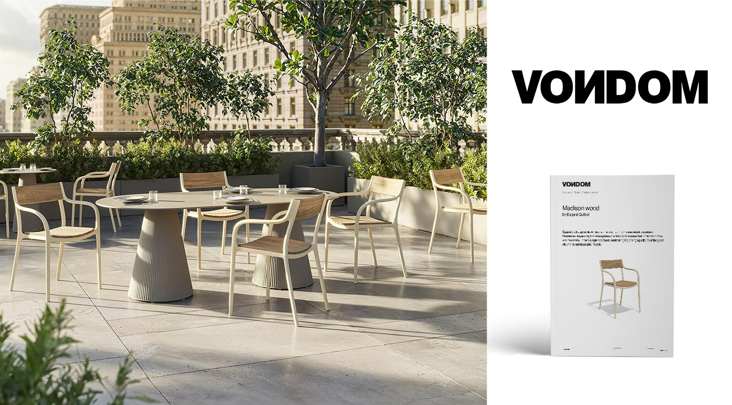 Madison: the chair inspired by the soul of New York by Vondom