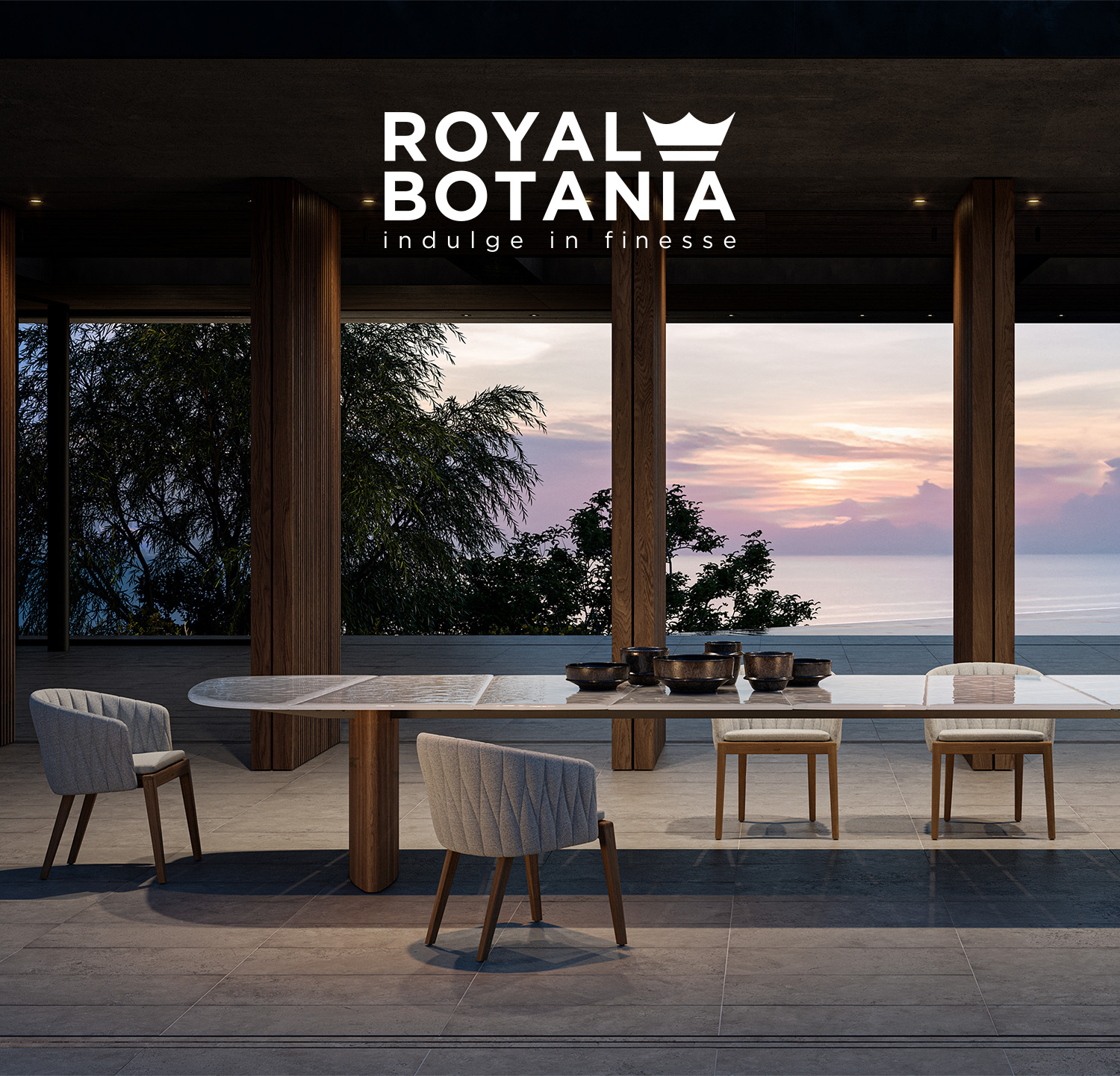 Bold design for refined outdoor living: Regaliz by Royal Botania