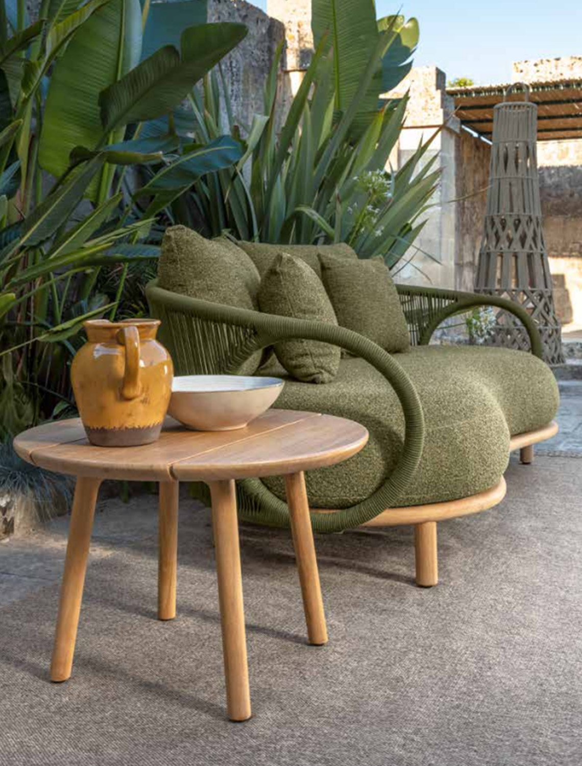 Discover the charm of teak with the Jun and Karen collections by Talenti