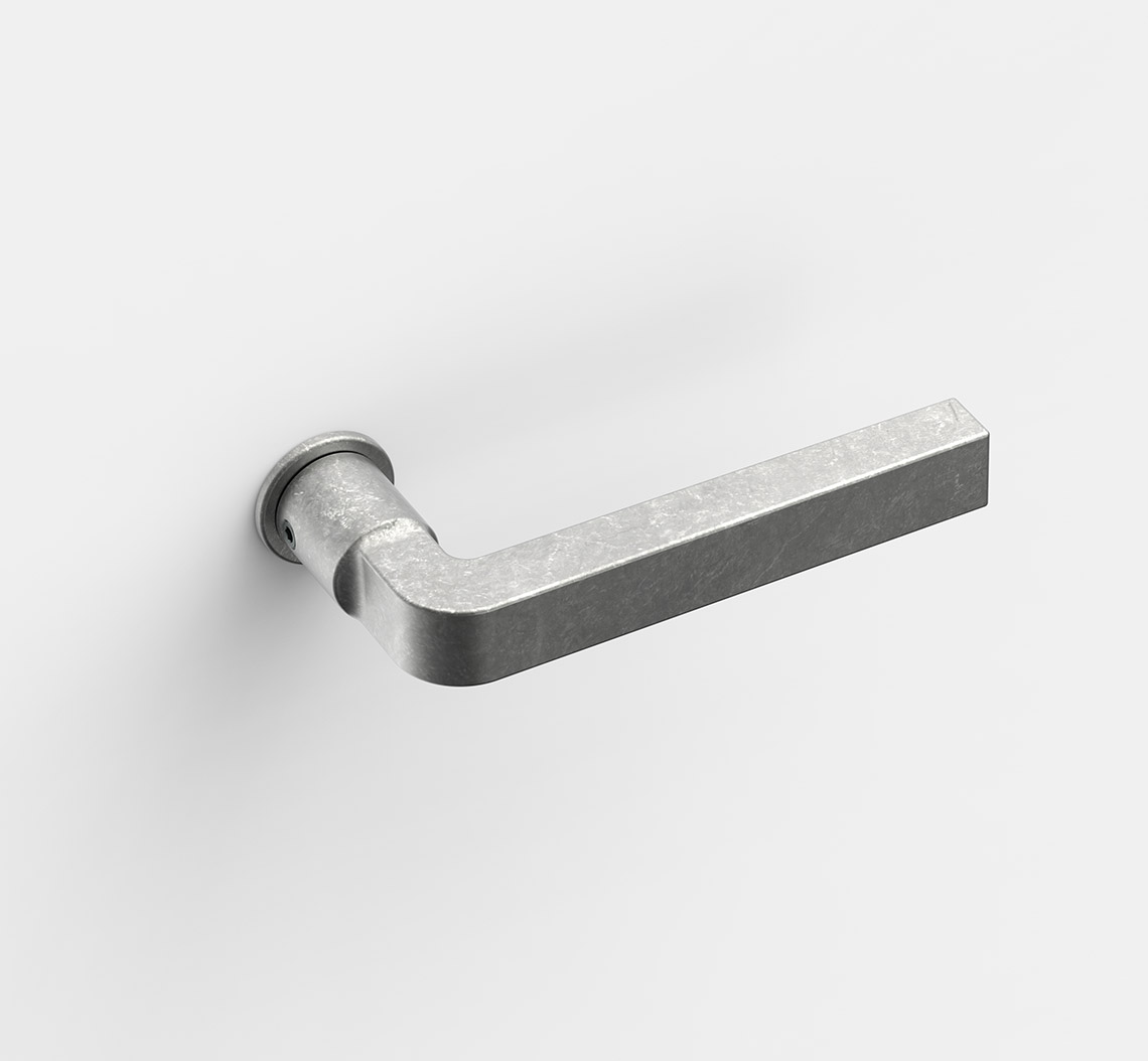Handles in pure untreated aluminium for modern architecture – FSB